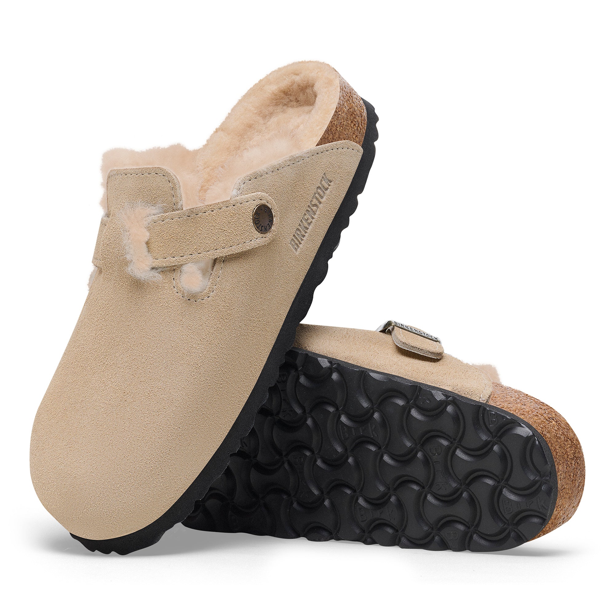 Birkenstock Boston Shearling Suede Leather Unisex (REGULAR/WIDE & MEDI